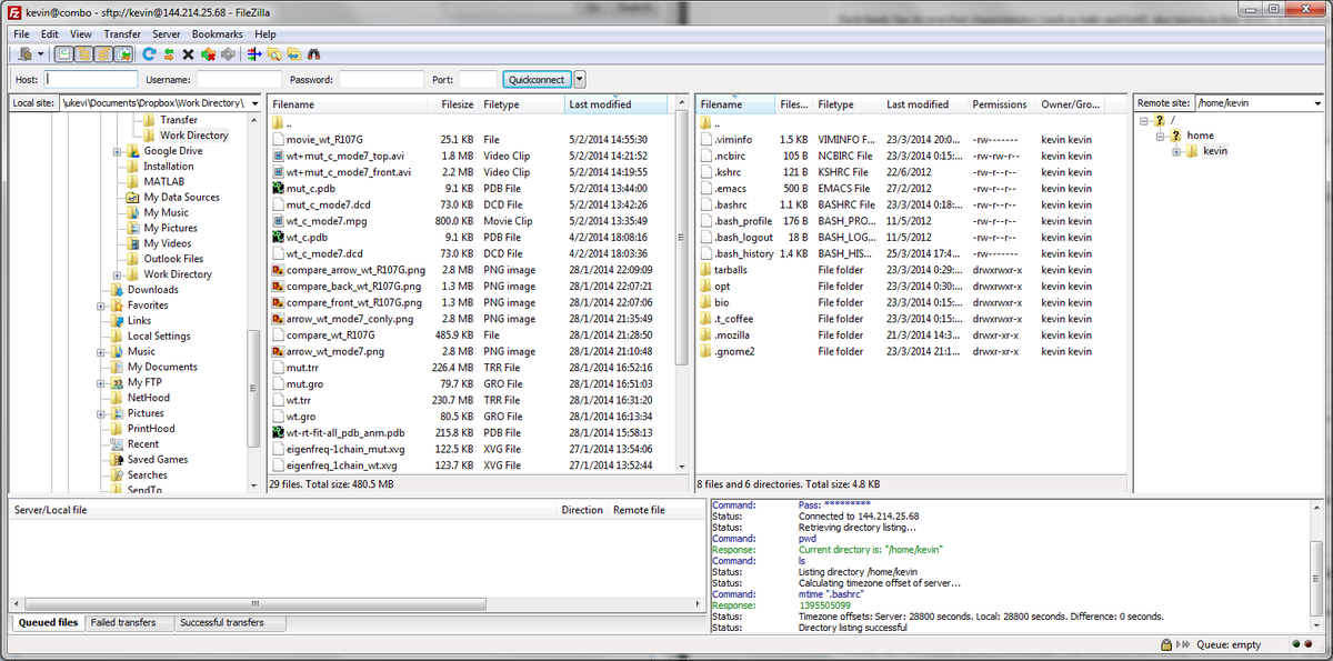 Filezilla Screenshots
